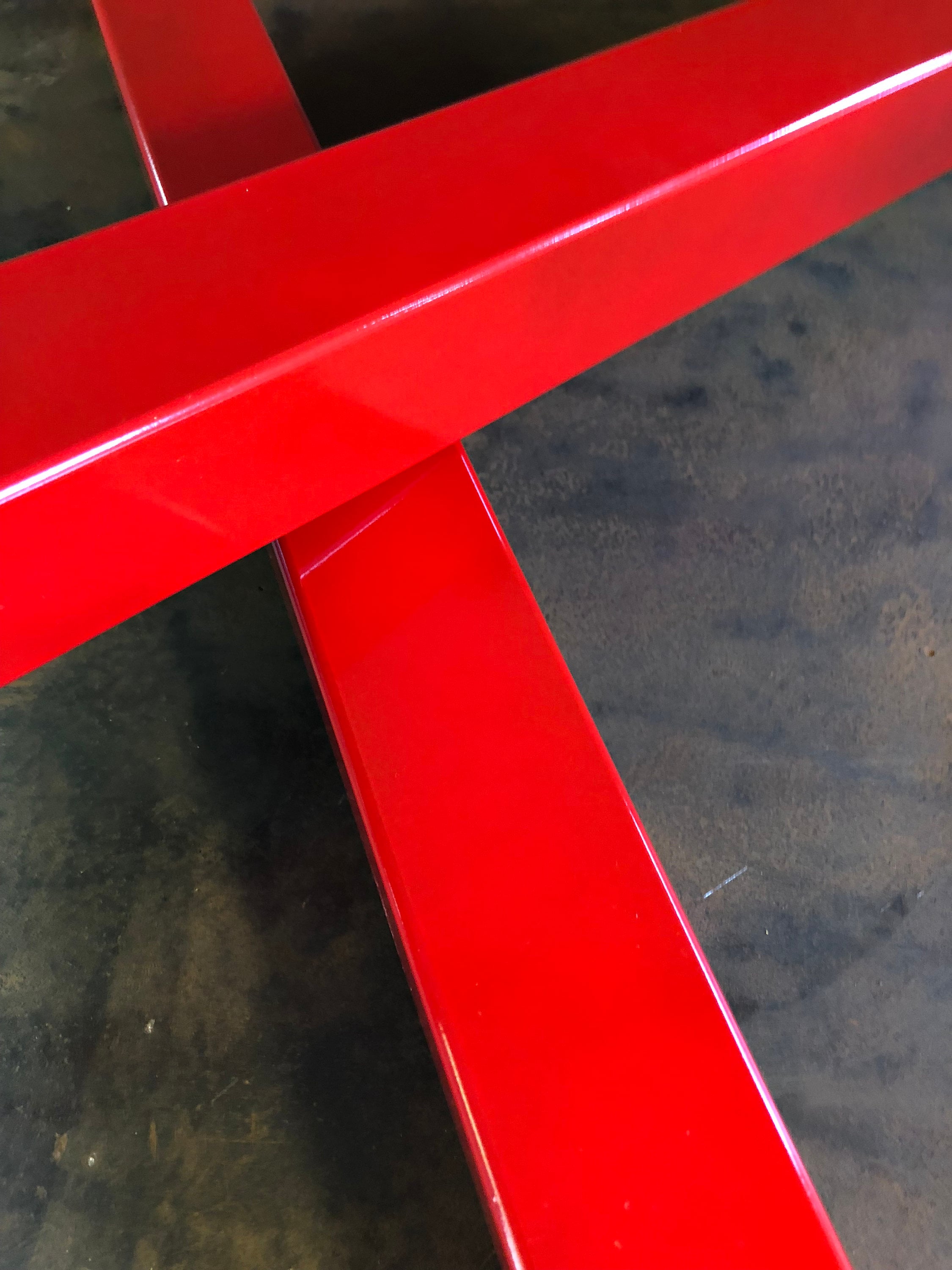 Metal Table Legs, 2x2 Single Post, Red (set of 4) - Etsy
