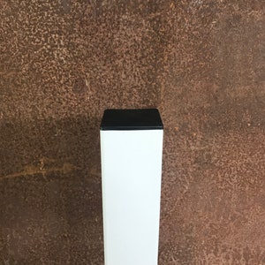 Metal Table Legs, 2x2 Single Post, Flat White (set of 4) - Etsy