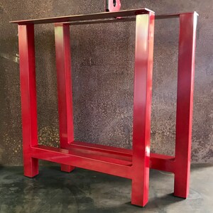 Metal Table Base, 2x2 H Red (set of 2) - Etsy