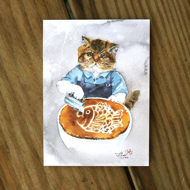 Cat Postcards - Etsy