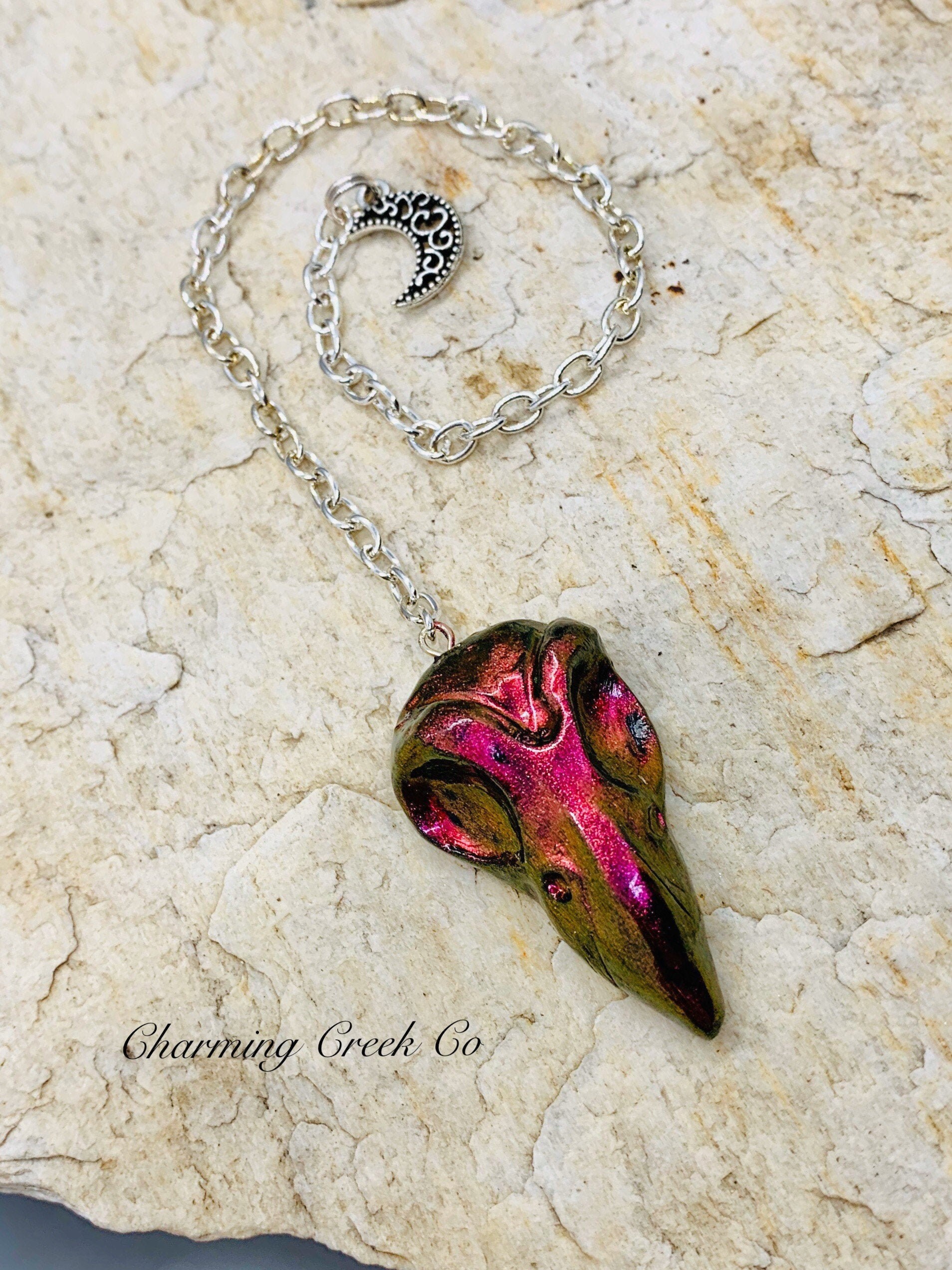 Raven Skull Pendulum | Etsy