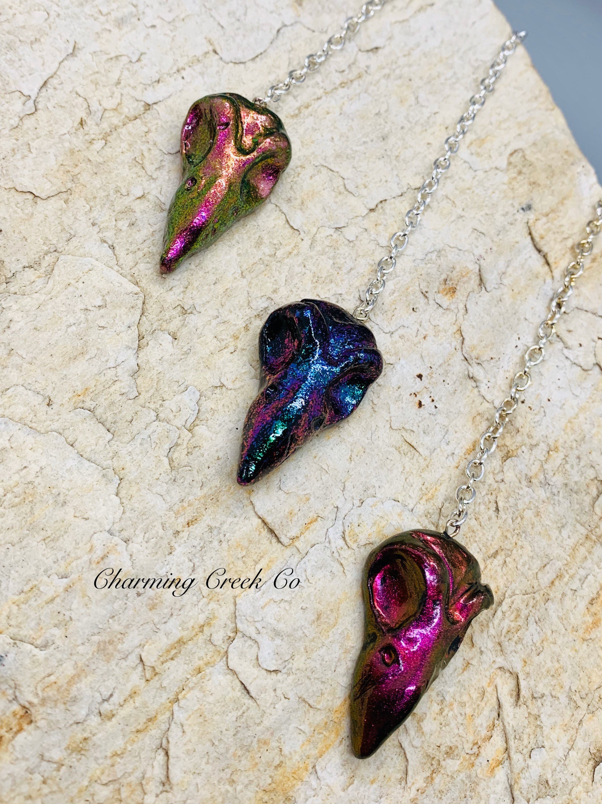 Raven Skull Pendulum | Etsy