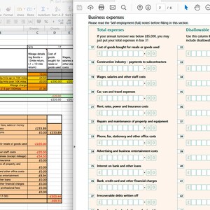 Easy-to-use UK Self Assessment Spreadsheet Excel for PC Office 2010 ...