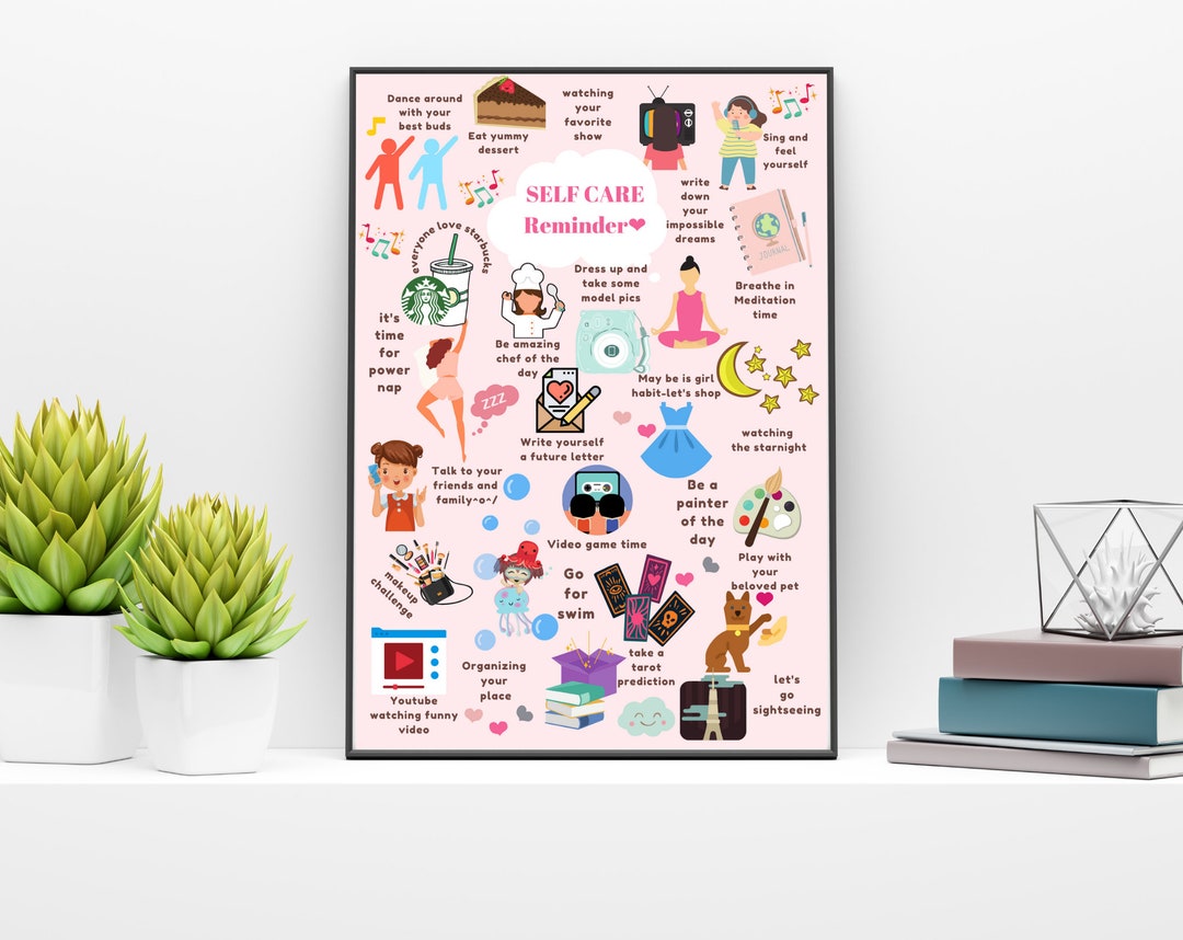 Self Care Starter Kit Wall Art,self Love Affirmation Poster,self Love ...