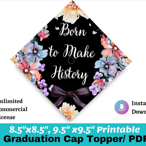 Floral Grad Cap - Etsy
