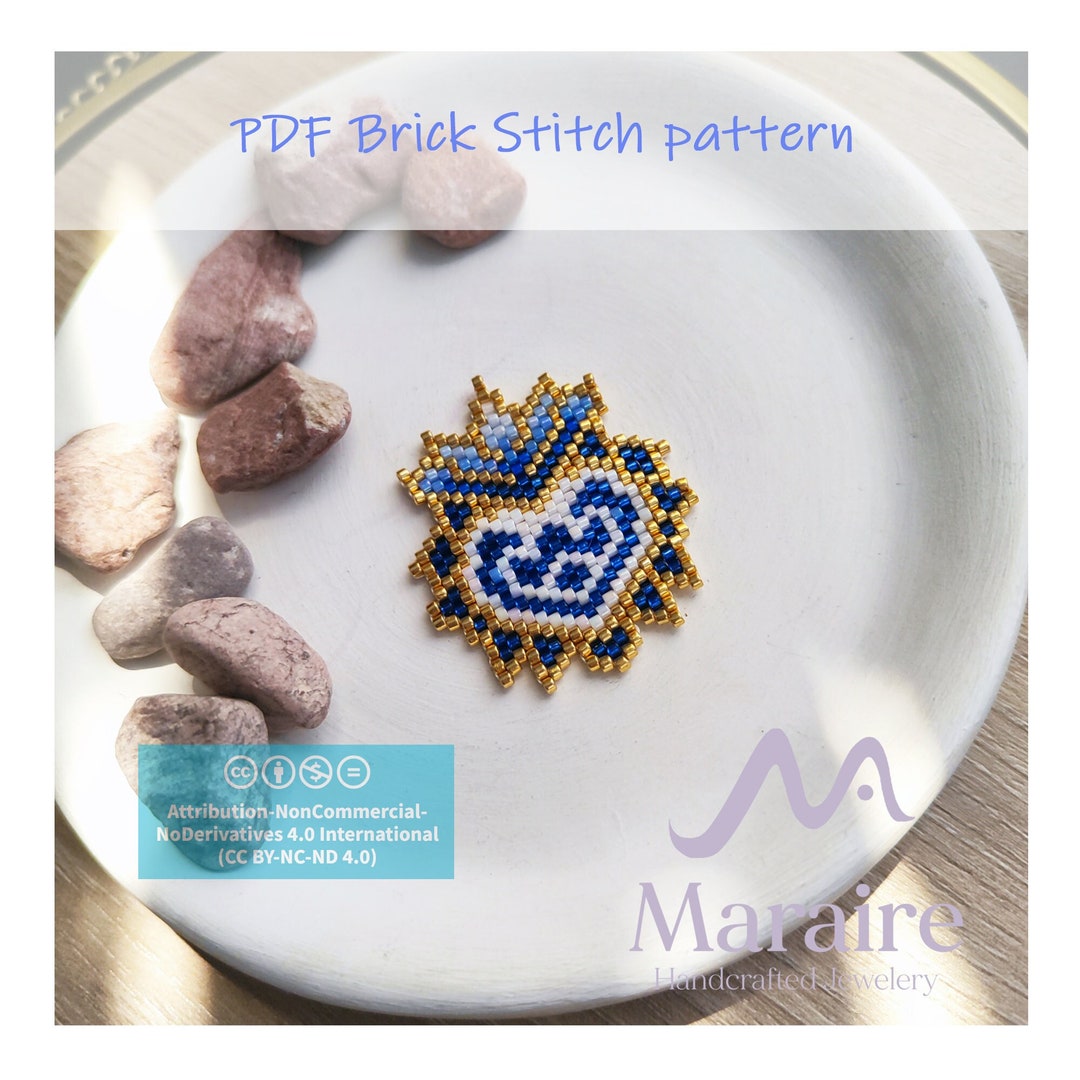 Sacred Heart Jesus Brick Stitch Pattern for Miyuki Delica Bead, PDF ...