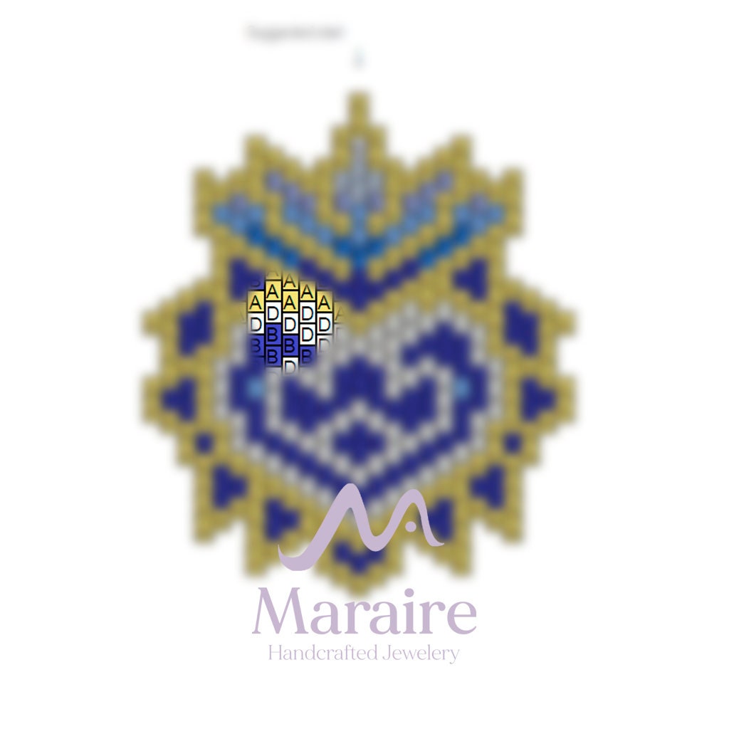 Sacred Heart Jesus Brick Stitch Pattern for Miyuki Delica Bead, PDF ...