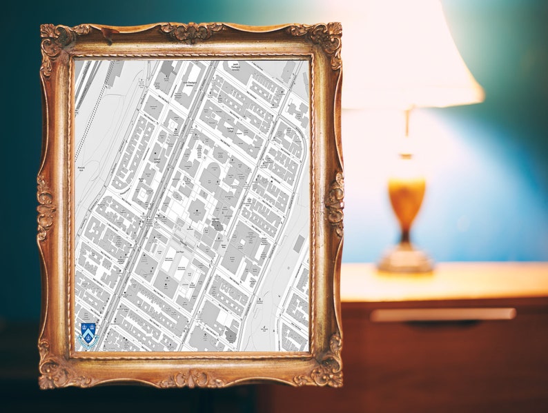 Columbia University Map - Etsy