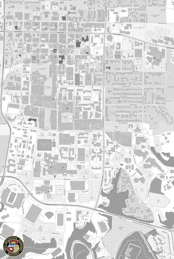 University Of Missouri Columbia Campus Map Columbia, Missouri Street