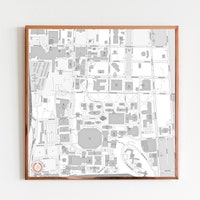 Texas Tech University Map - Etsy