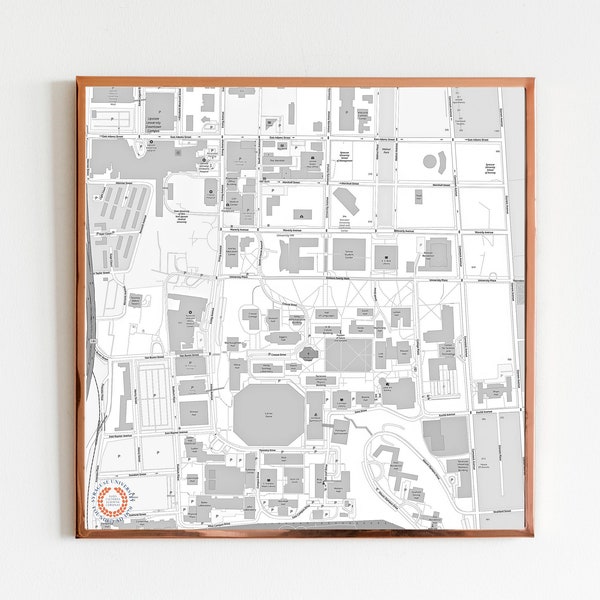 Texas Tech University Map - Etsy