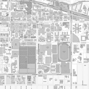 University of Oregon Map - Etsy