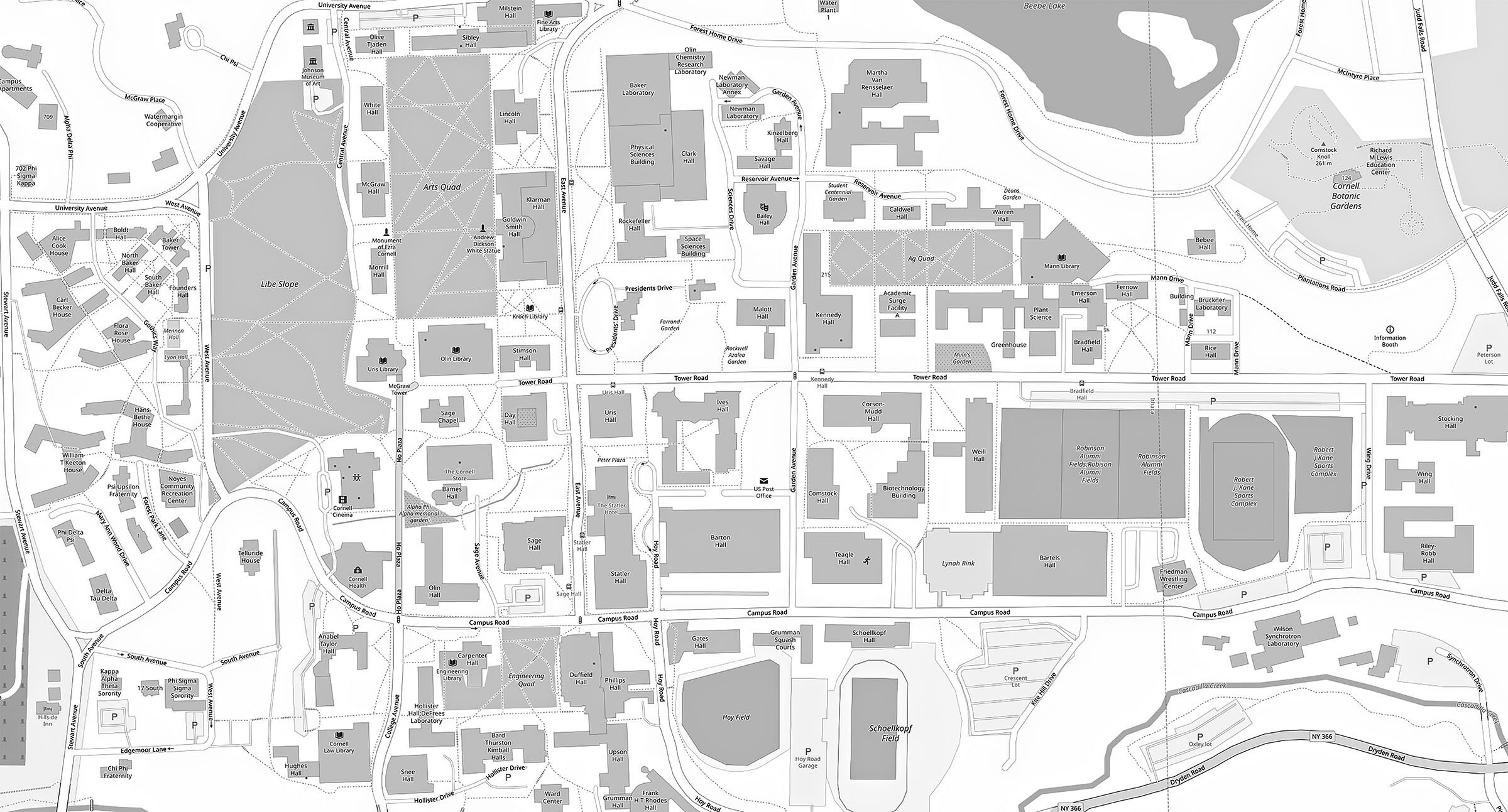 Cornell University Map - Etsy
