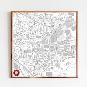 Washington State University Map - Etsy