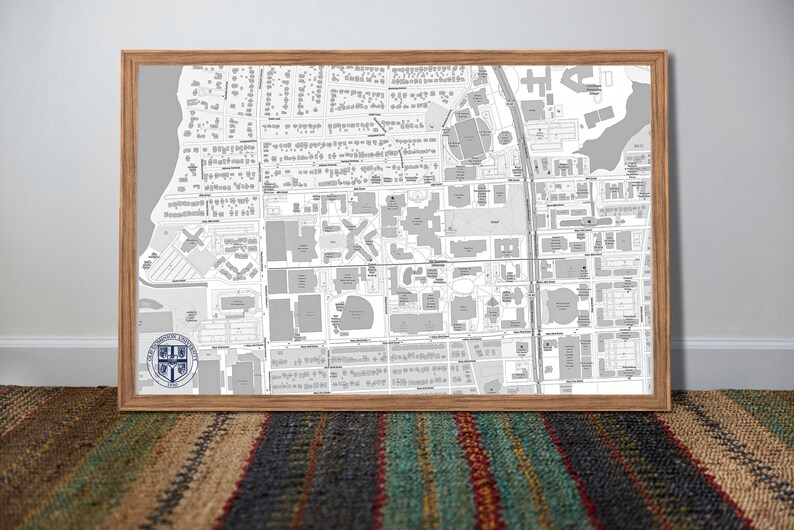 Old Dominion University Map - Etsy