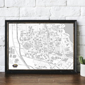 Louisiana State University Map - Etsy