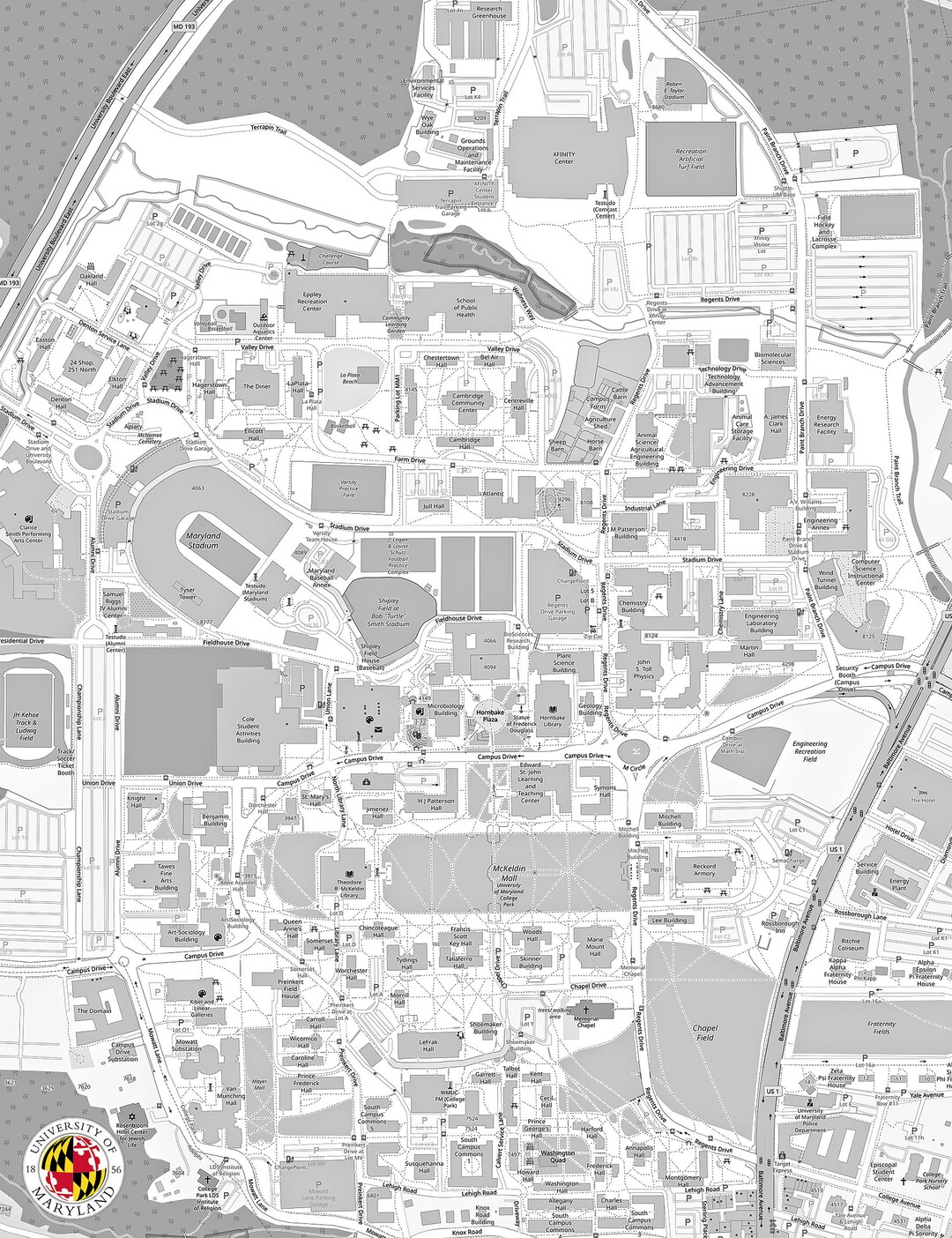 University Of Maryland Campus Map Campus Maps On The App Store