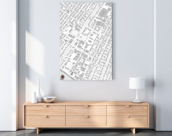 Green Tulane University Topographic Lines Map | Digital Download | Map ...