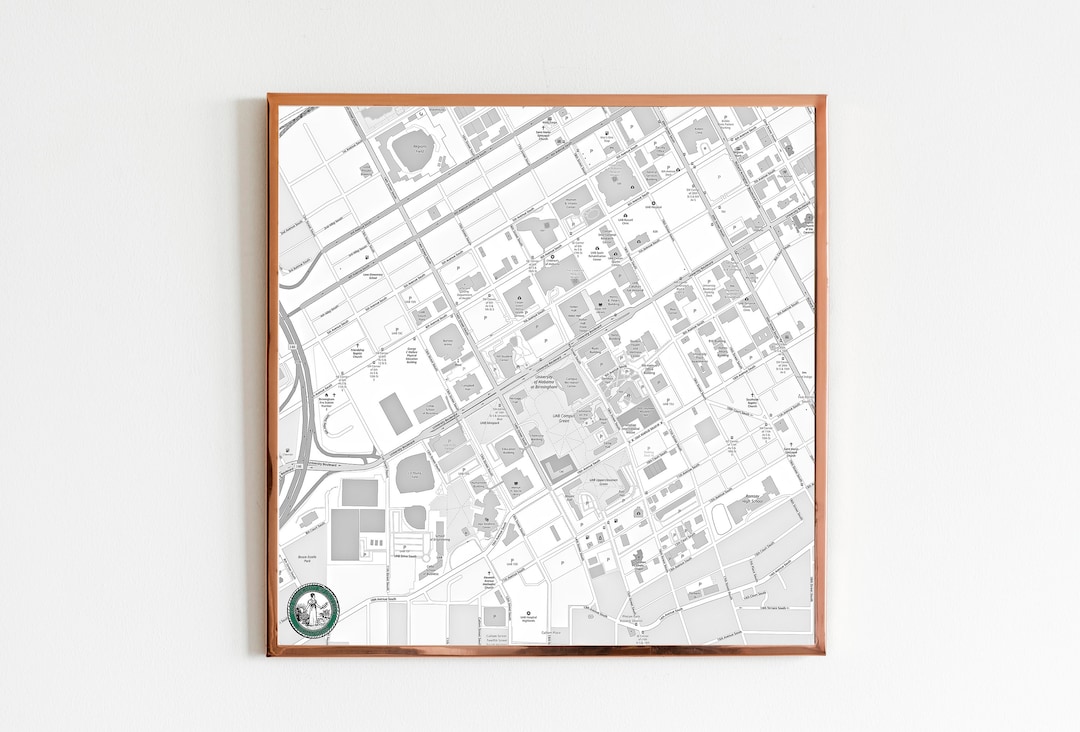 Uab Campus Map Printable University Of Alabama At Birmingham