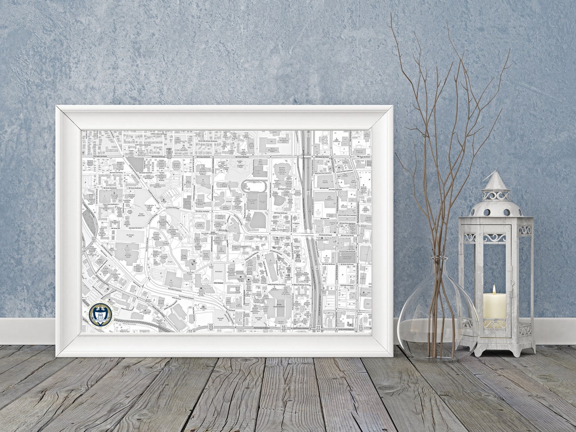 Georgia Institute of Technology Map - Etsy