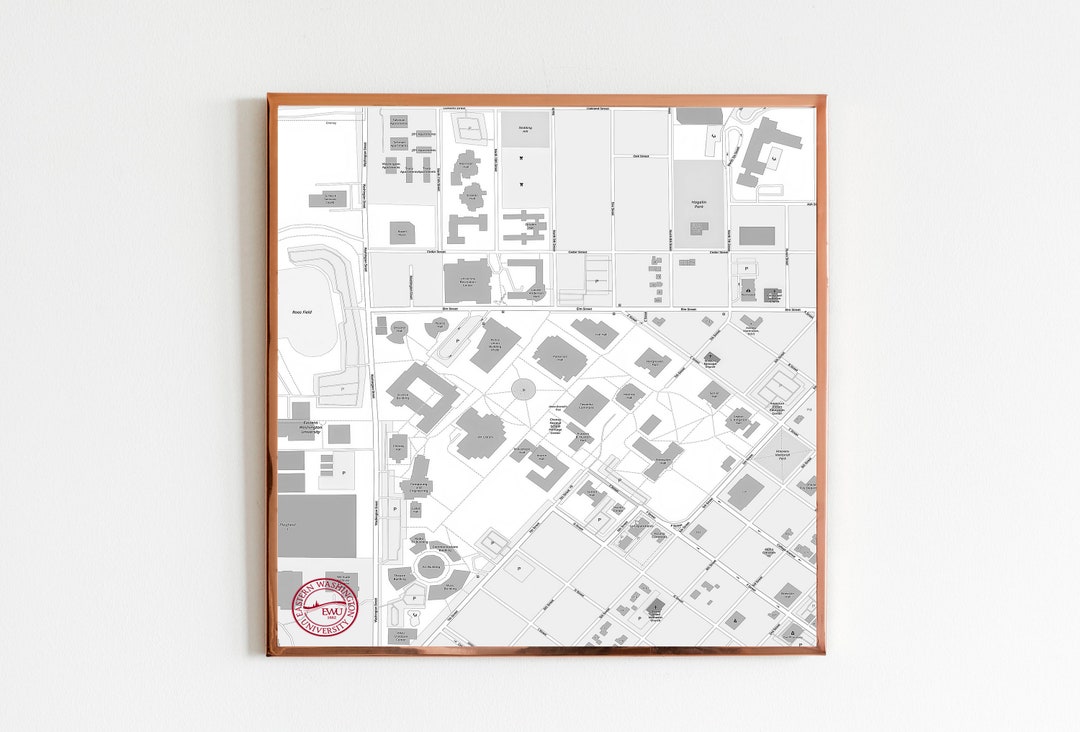 Eastern Washington University Map - Etsy