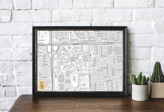 Florida International University Map | Etsy