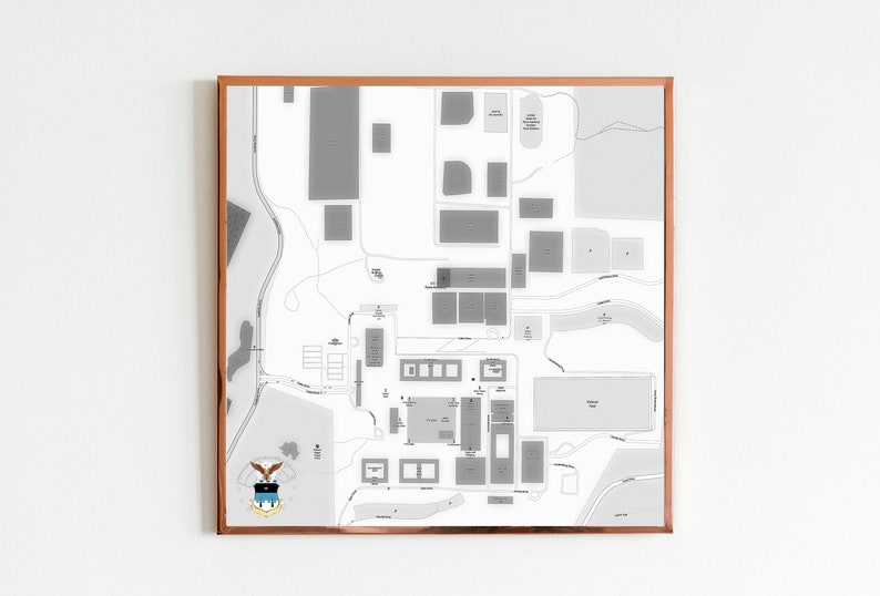 United States Air Force Academy Map - Etsy