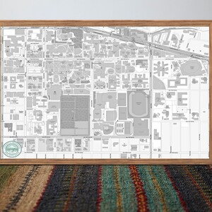 University of Oregon Map - Etsy
