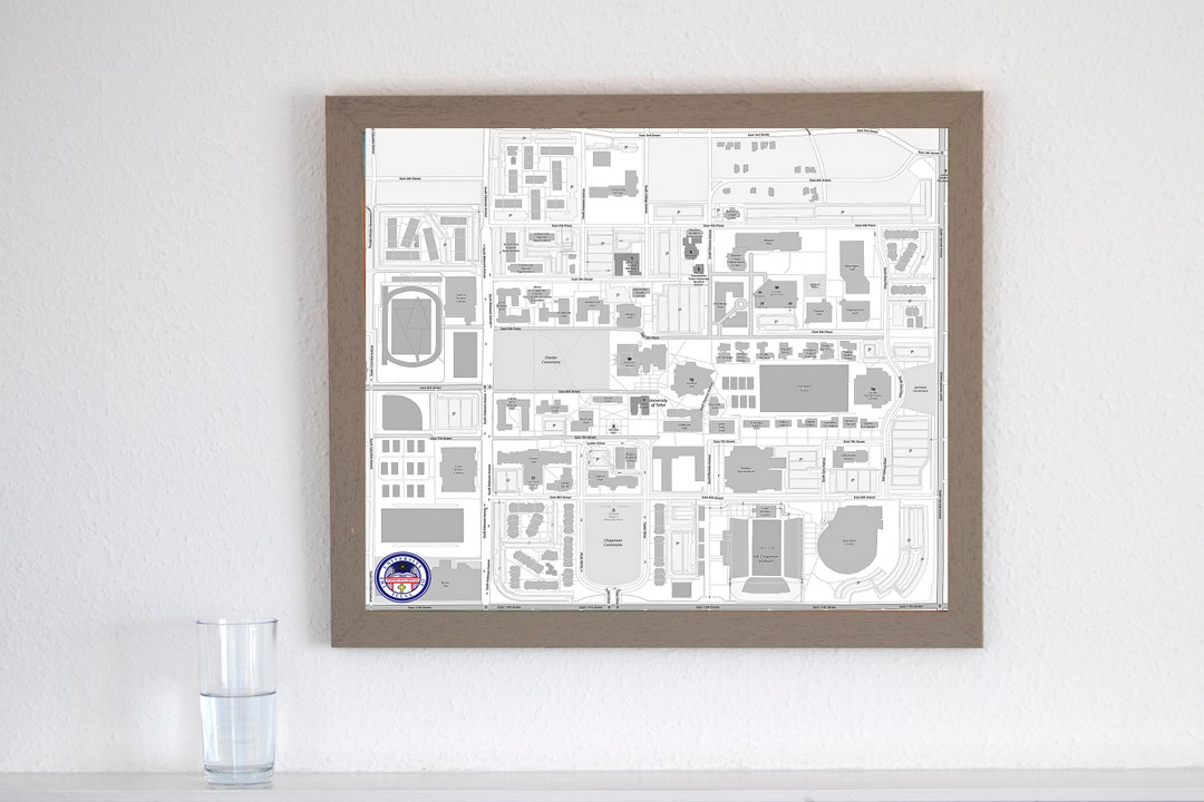 University of Tulsa Map - Etsy