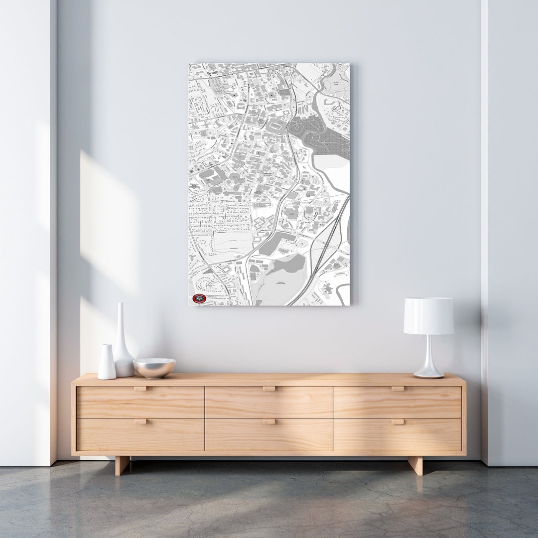 University of Georgia Map - Etsy