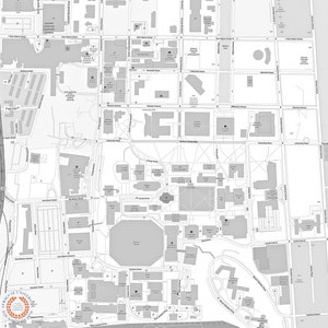 Syracuse University Map - Etsy