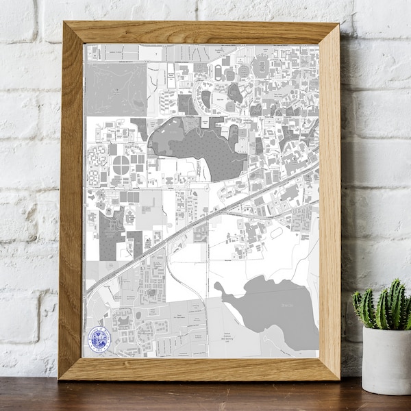 University of Florida Map - Etsy