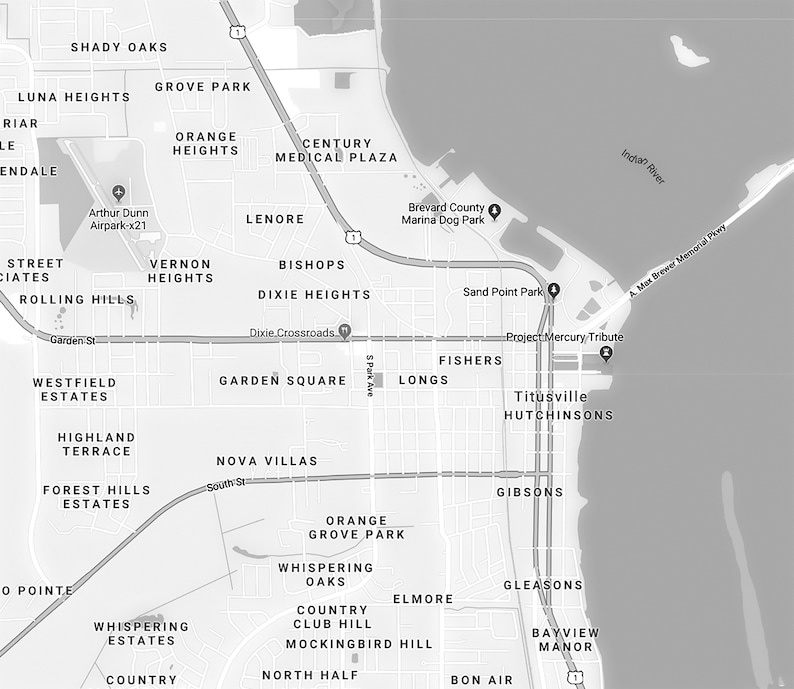 Titusville Map - Etsy
