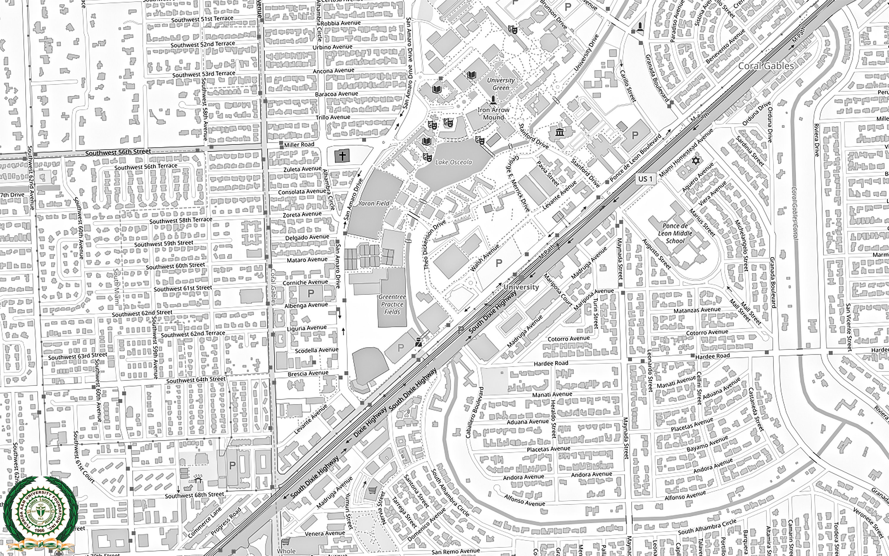 Florida A&M University Map - Etsy