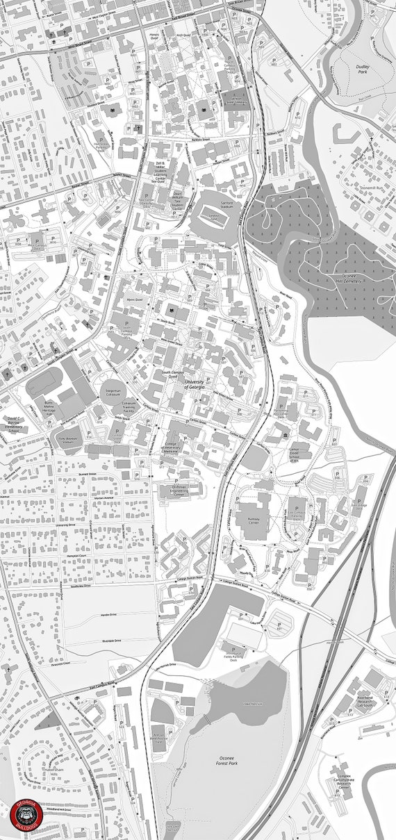 University Of Georgia Campus Map Printable