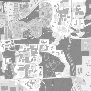 University of Michigan Map - Etsy