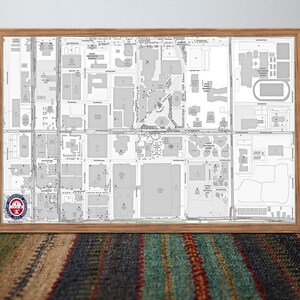 University of Arizona Map - Etsy