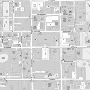 University of Illinois Map - Etsy