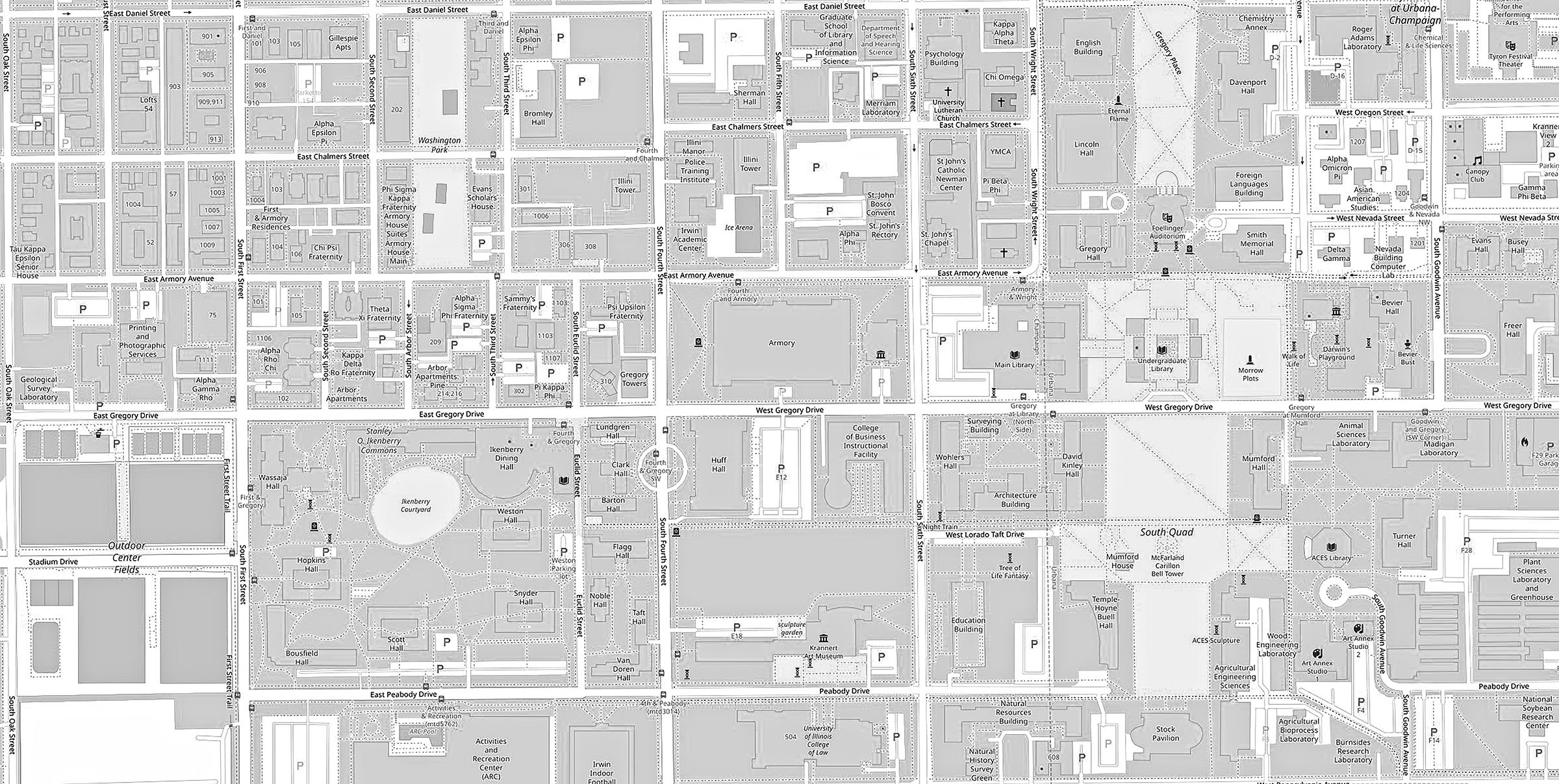 Illinois College Campus Map