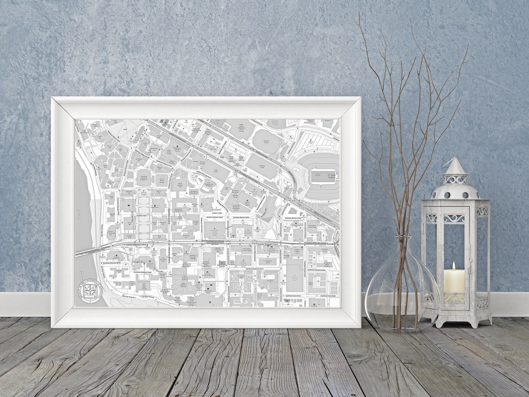 University of Minnesota Map - Etsy