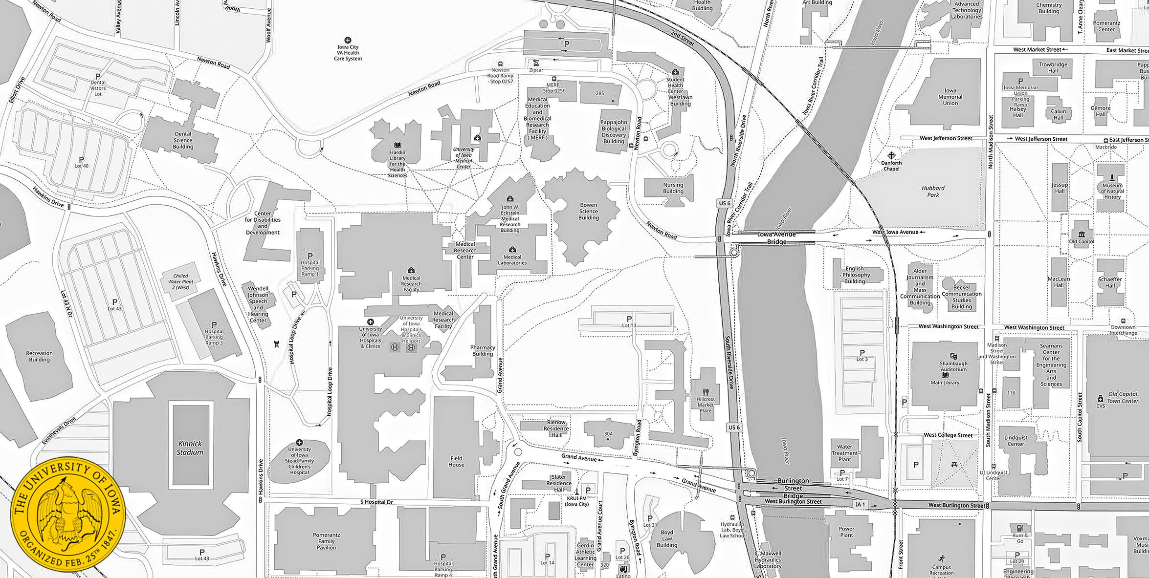University Of Iowa Campus Map University Of Iowa Warns Of Traffic