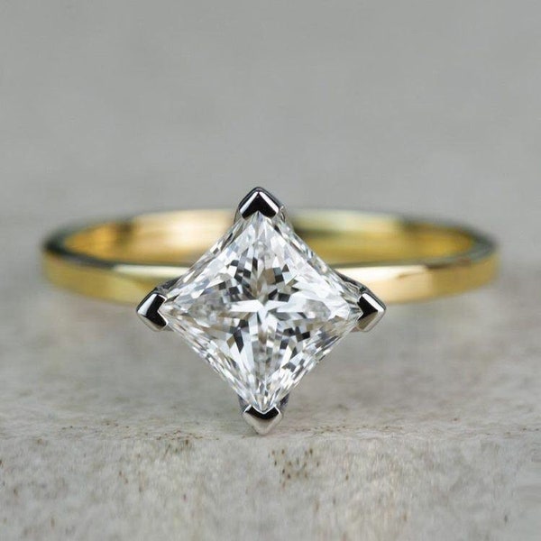 Princess Cut Kite Setting - Etsy