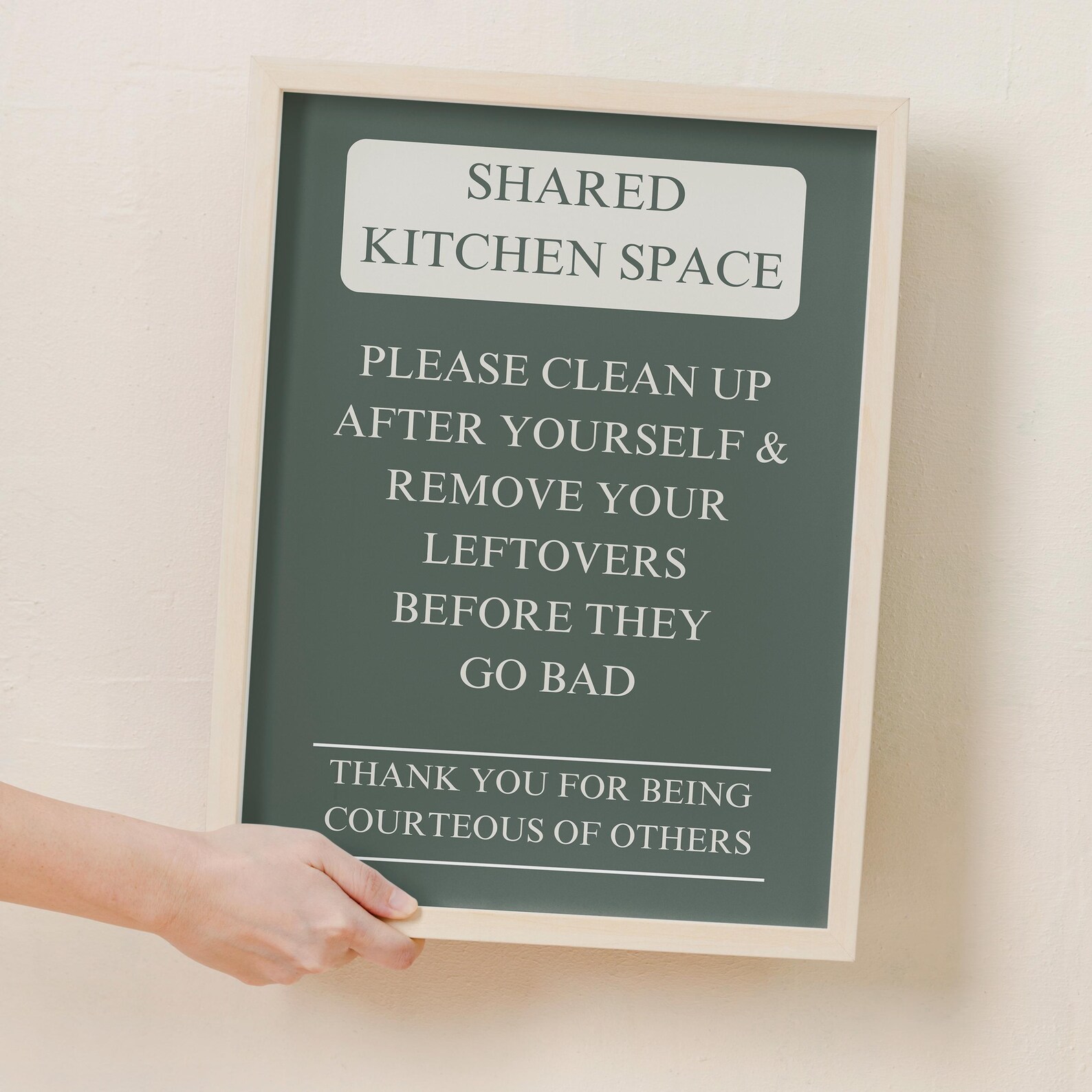 Clean up After Yourself Sign: Office Kitchen Decor (digital Download ...
