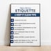 Office Kitchen Etiquette Poster: Printable Breakroom Rules (digital ...