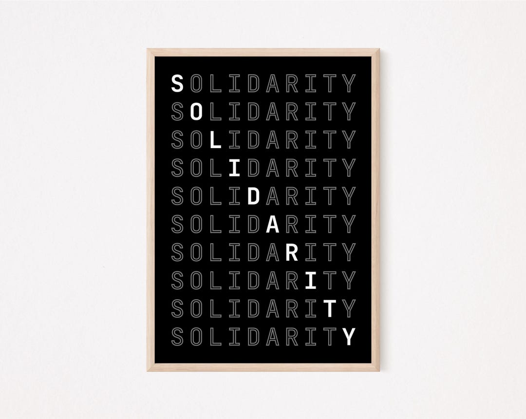 Teamwork & Unity Poster | Minimalist Solidarity Breakroom Wall Art - Etsy