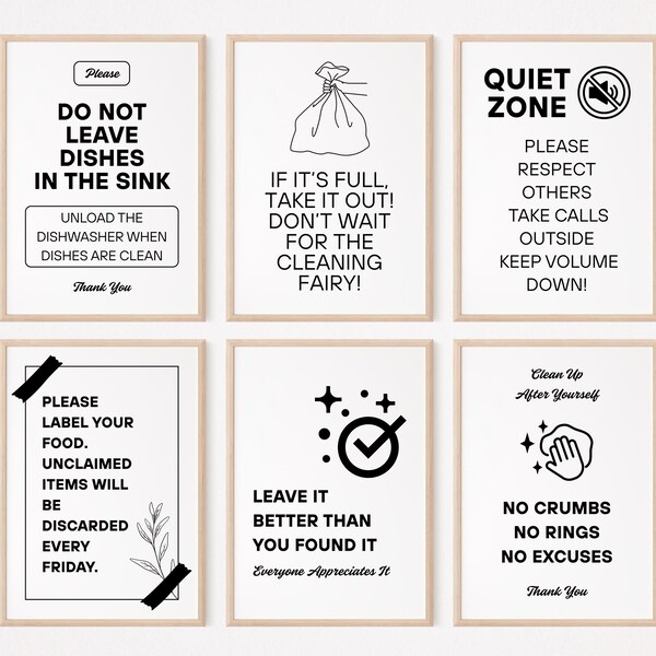 Keep Office Clean Sign - Etsy