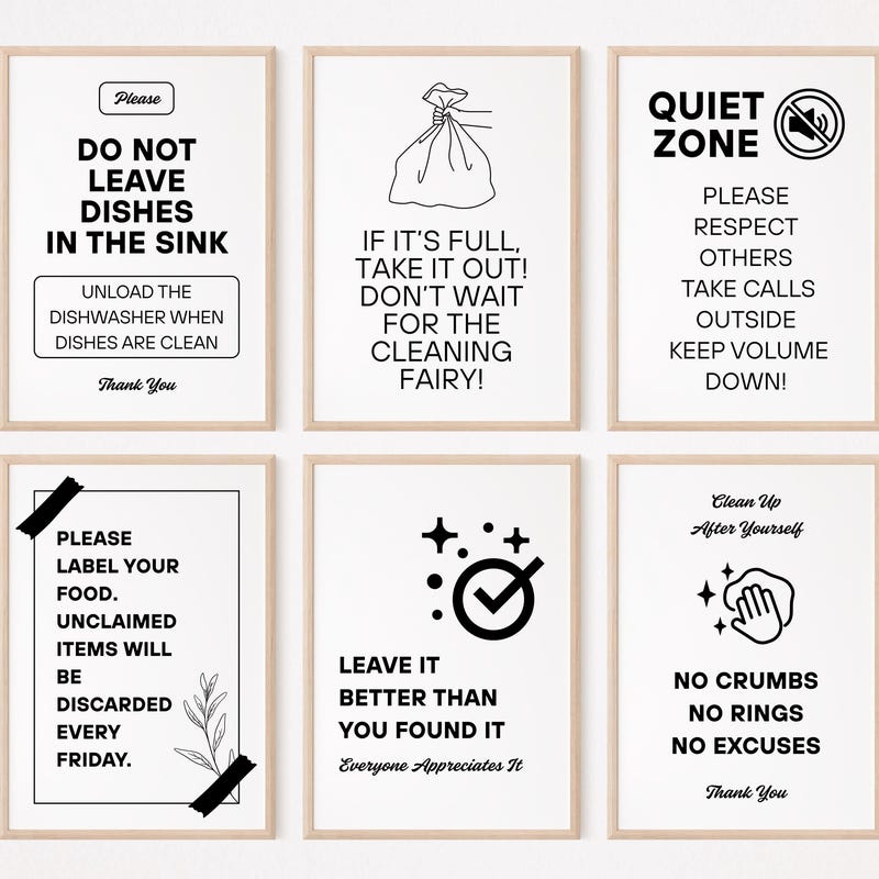 Keep Office Clean Sign - Etsy