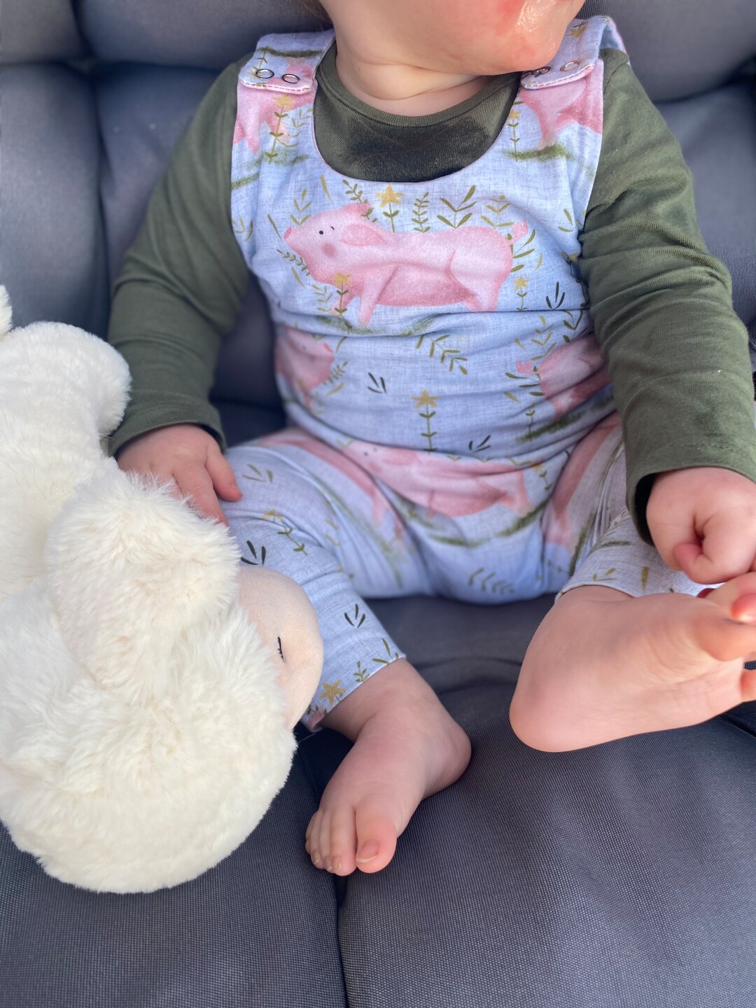 Pesky Pig Organic Cotton Baby Romper and Leggings – Handmade UK - Etsy