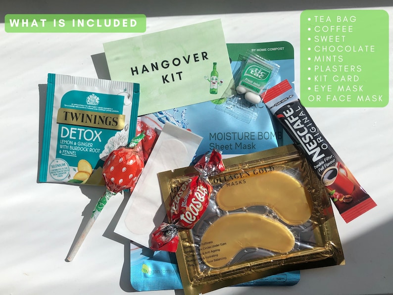 Hangover Kit: Pre-filled Party Favour Survival Kit | Recovery Kit - Etsy UK