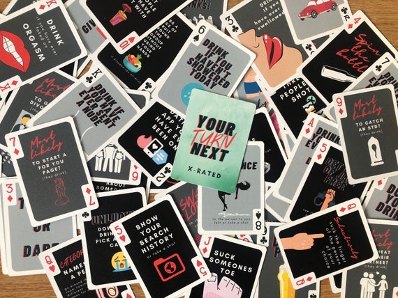 X-rated Card Drinking Game 'your Turn Next' - Etsy